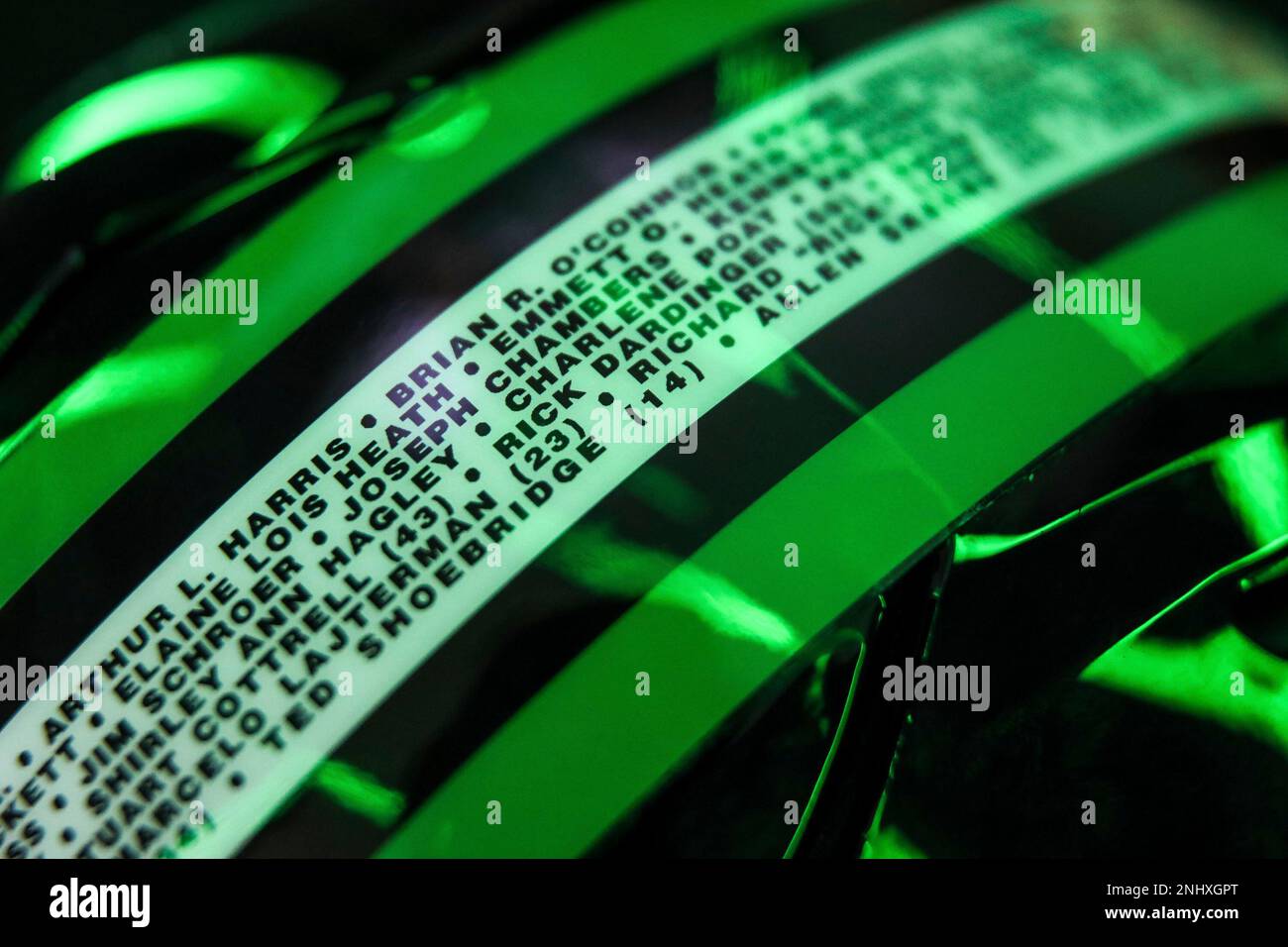 Marshall wears a throwback logo on their black helmets for the annual ...