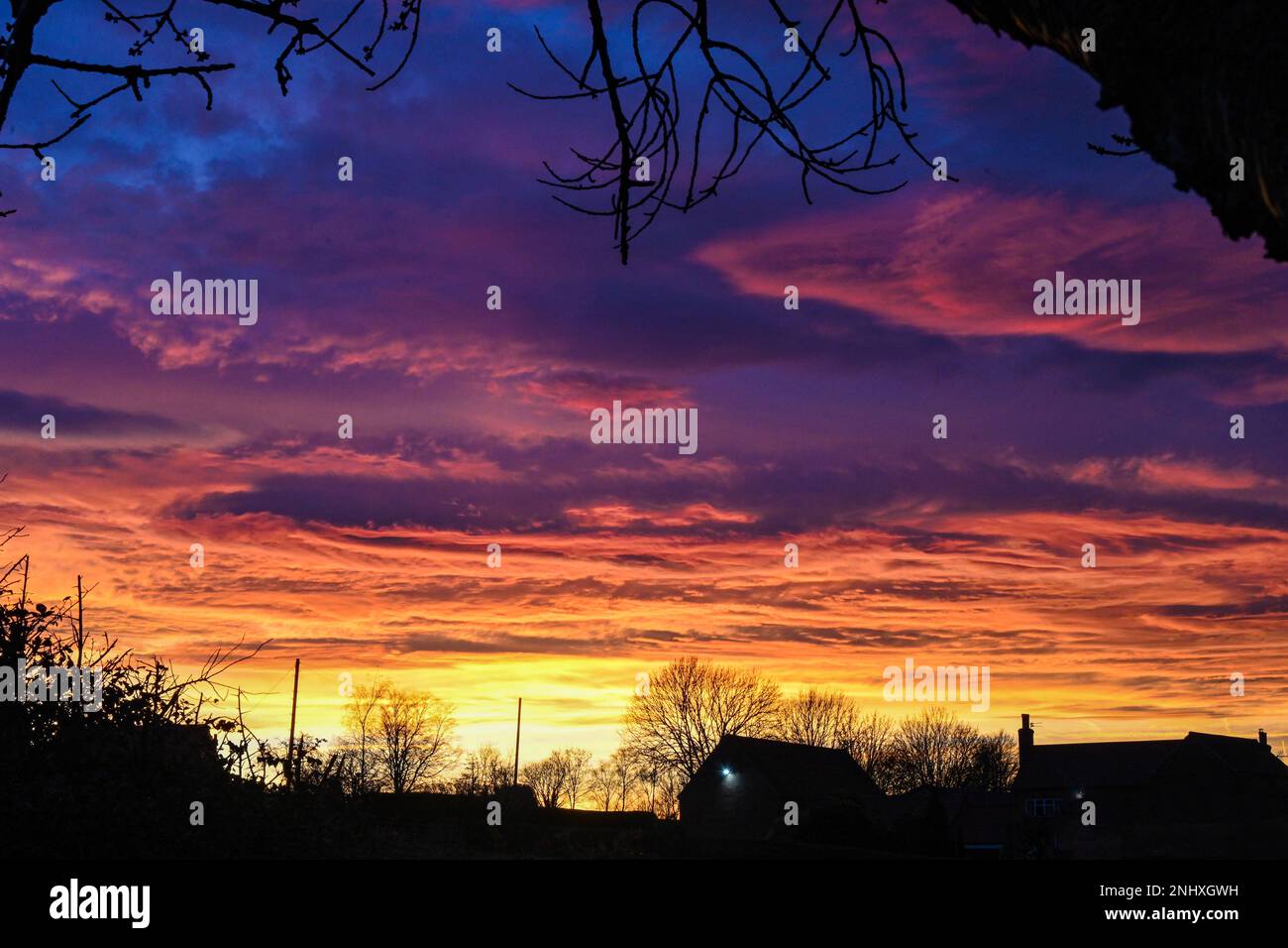 A dramatic skyline, cloudscape, vivid, dawn skyline, dusk skyline Stock ...