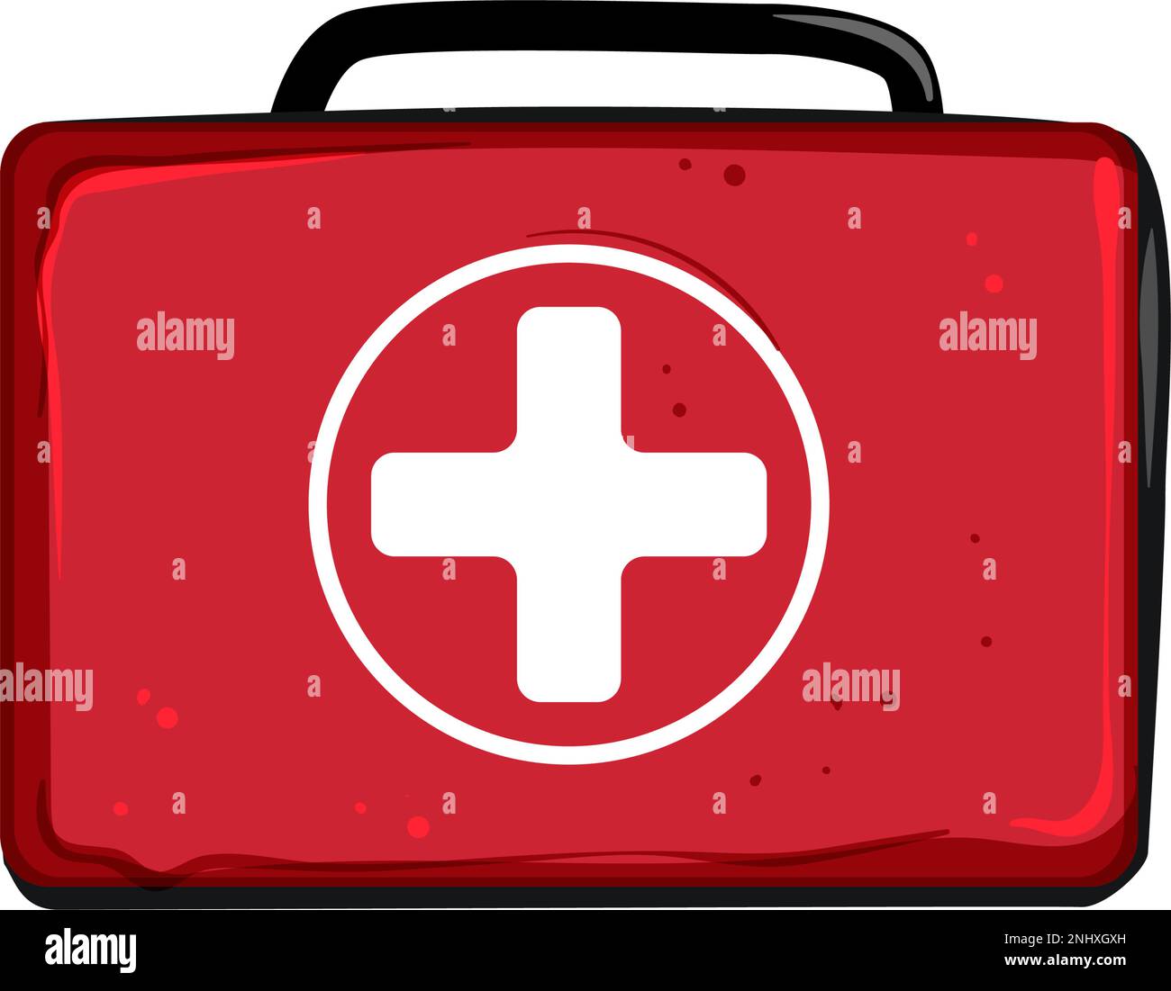 help first aid kit cartoon vector illustration Stock Vector Image & Art ...