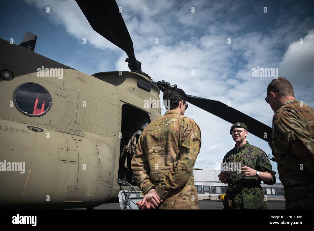 U.S. Army Capt. Andrew C. Pfeiffer, left, commander of Bravo Company ...