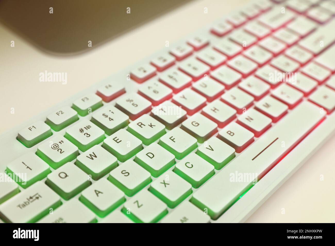 Colorful rgb keyboard typing hi-res stock photography and images - Alamy