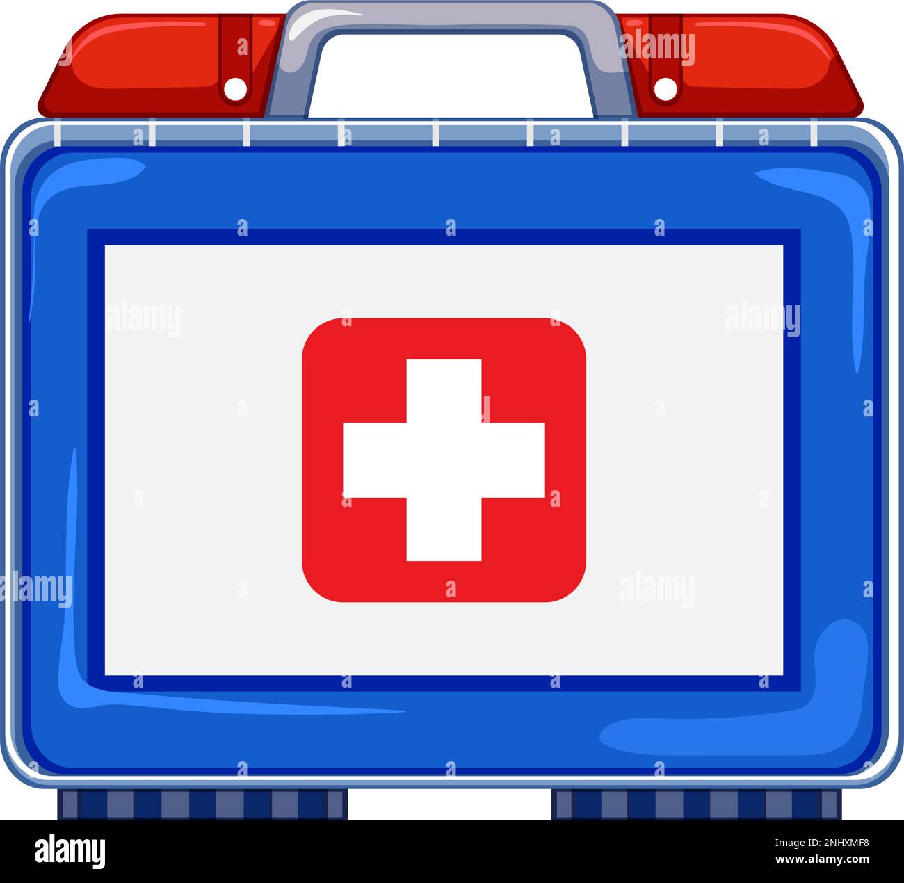 health first aid kit cartoon vector illustration Stock Vector Image ...