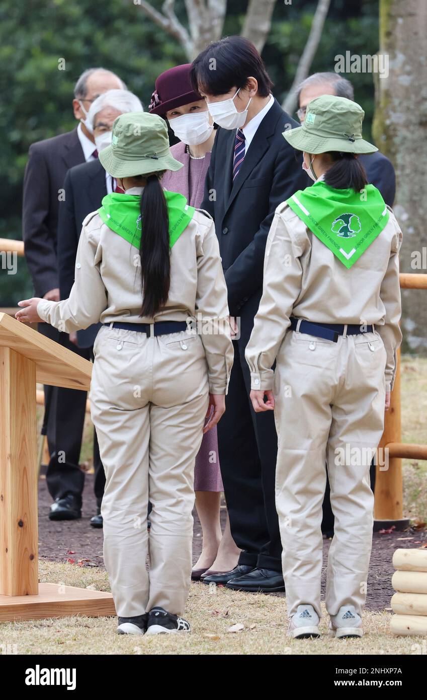 Japanese Crown Prince Akishino (Fumihito) and his wife Crown Princess ...