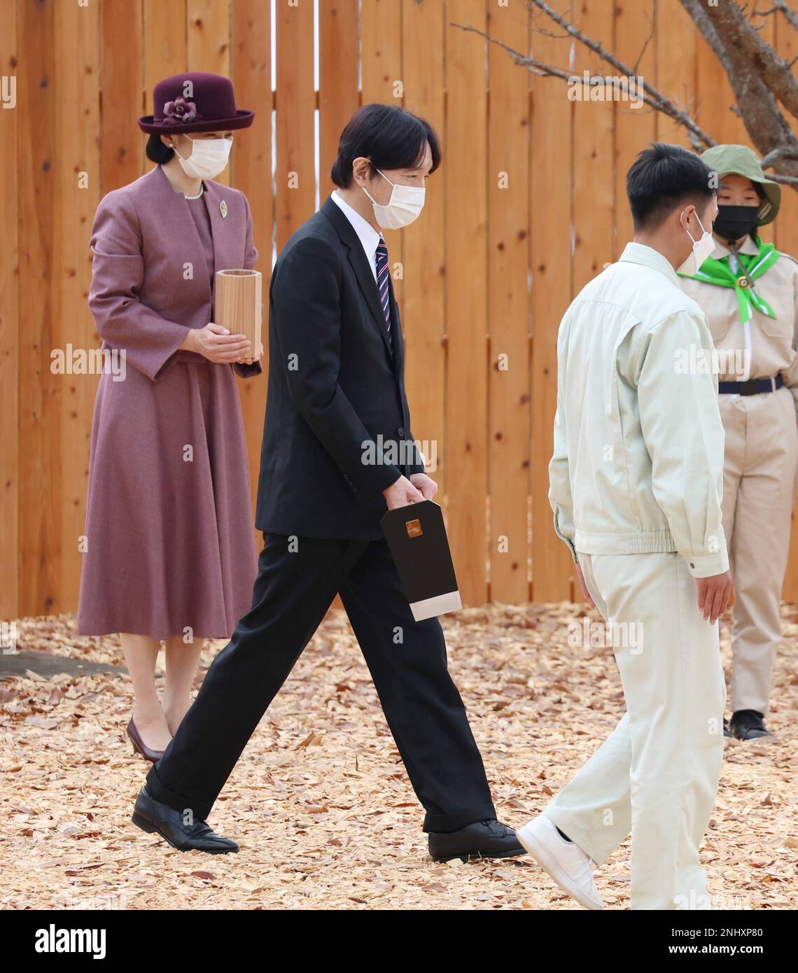 Japanese Crown Prince Akishino (Fumihito) and his wife Crown Princess ...