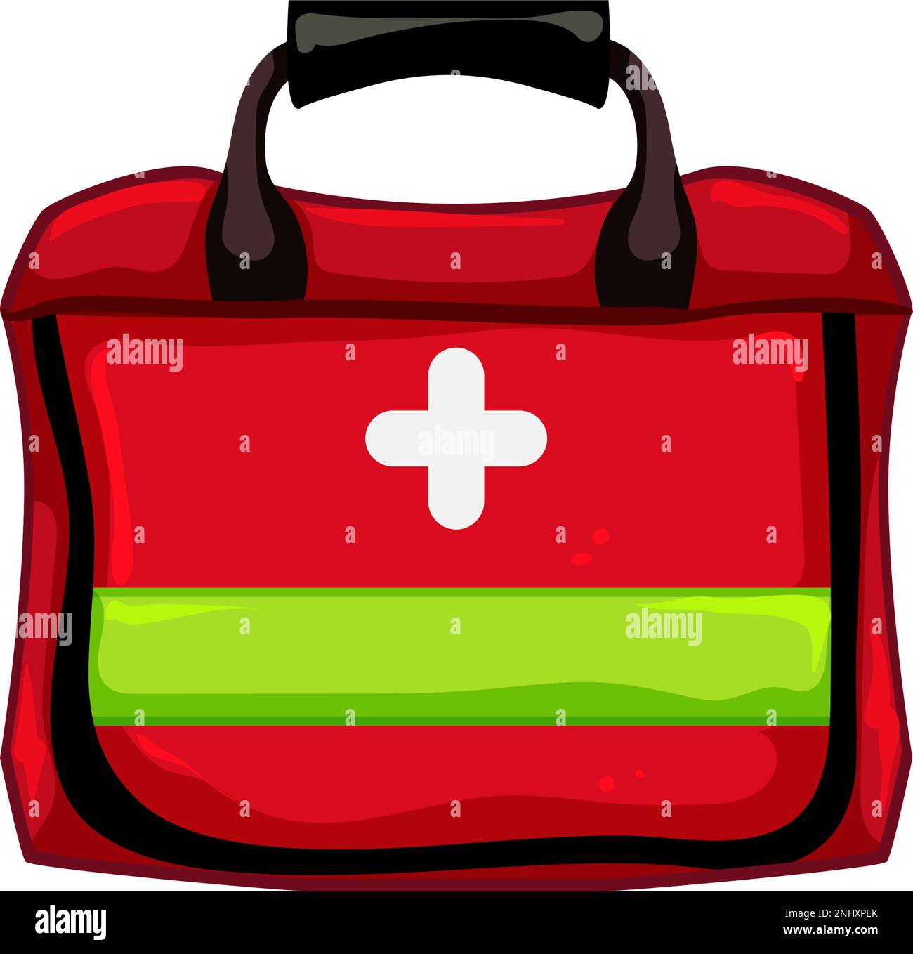 medical first aid kit cartoon vector illustration Stock Vector Image ...