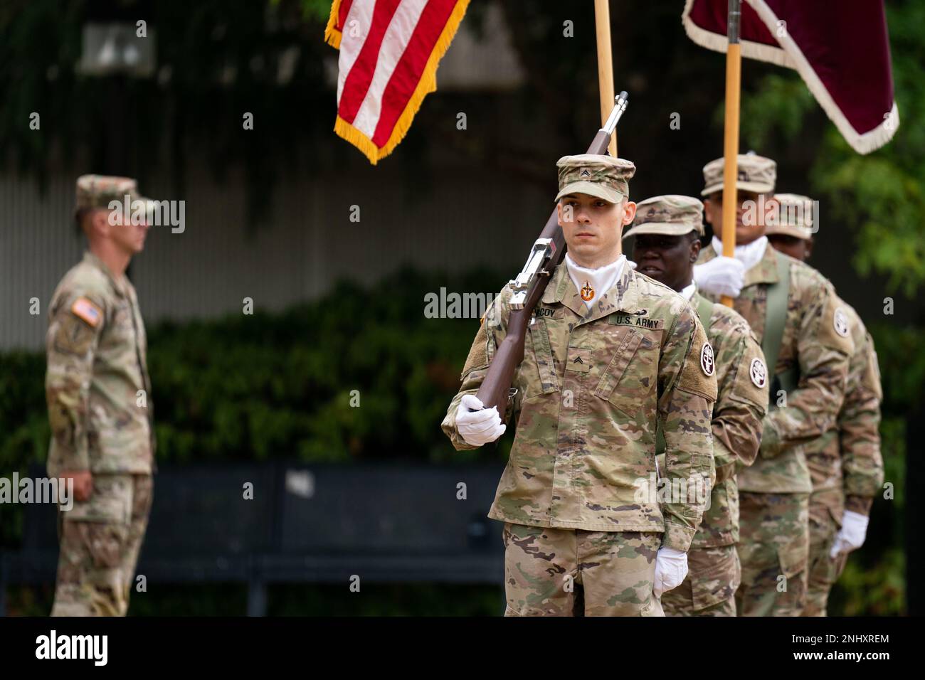 Command Sgt. Maj. Blake Wise takes command of troops at the Change of ...