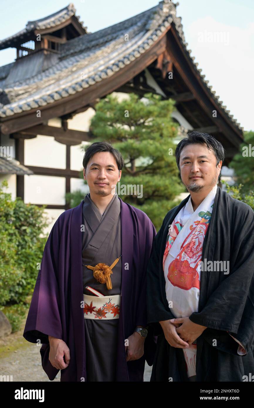 An art unit "Daruma Shoten", Naoya Shima (director, R) and Satoshi ...