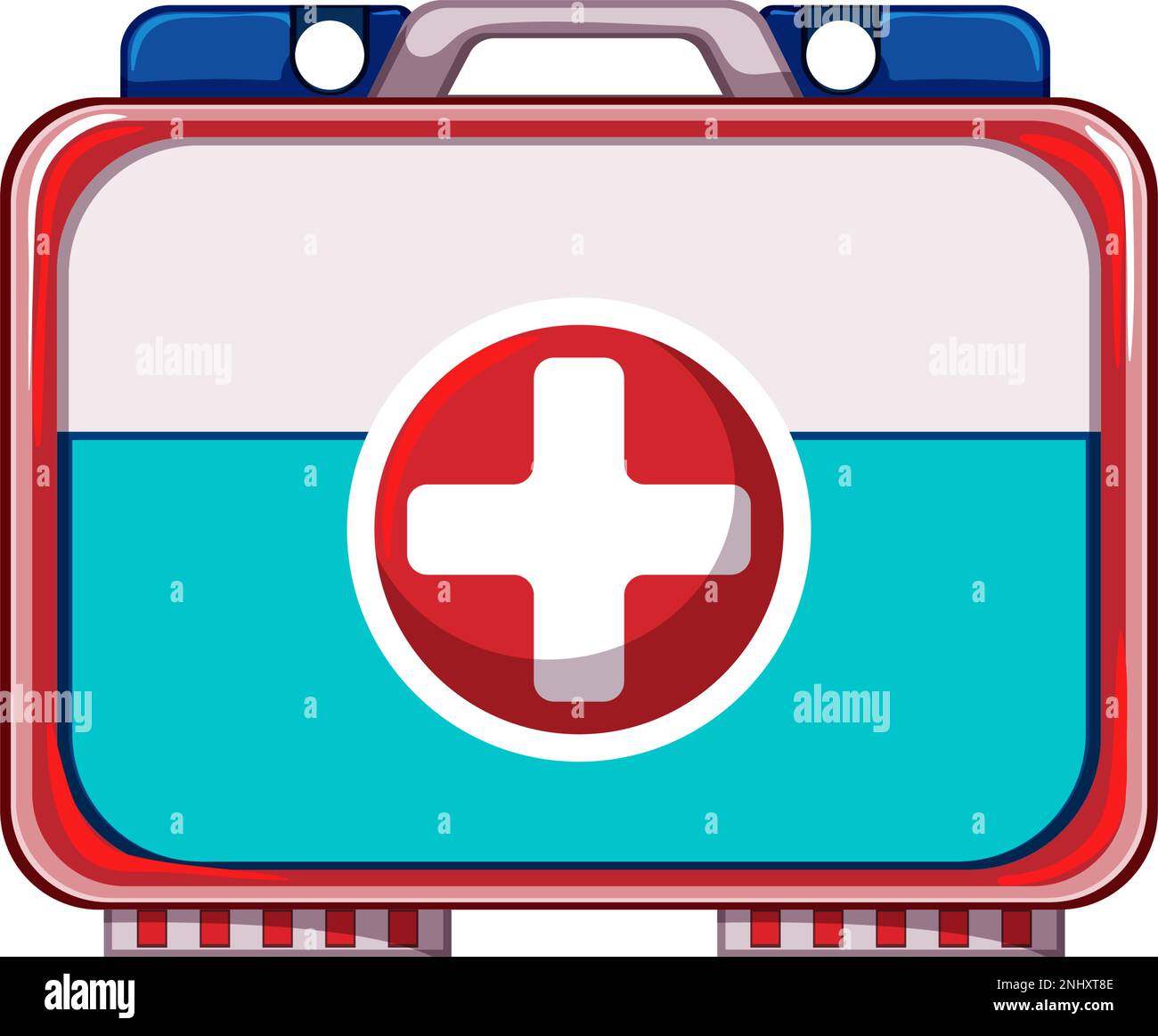 medicine first aid kit cartoon vector illustration Stock Vector Image ...