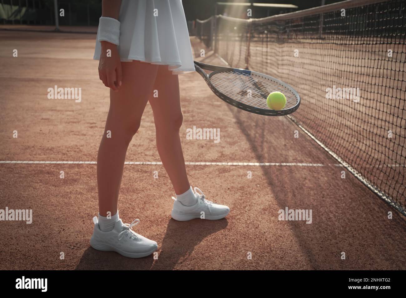 Legs tennis athlete on court hi-res stock photography and images - Alamy