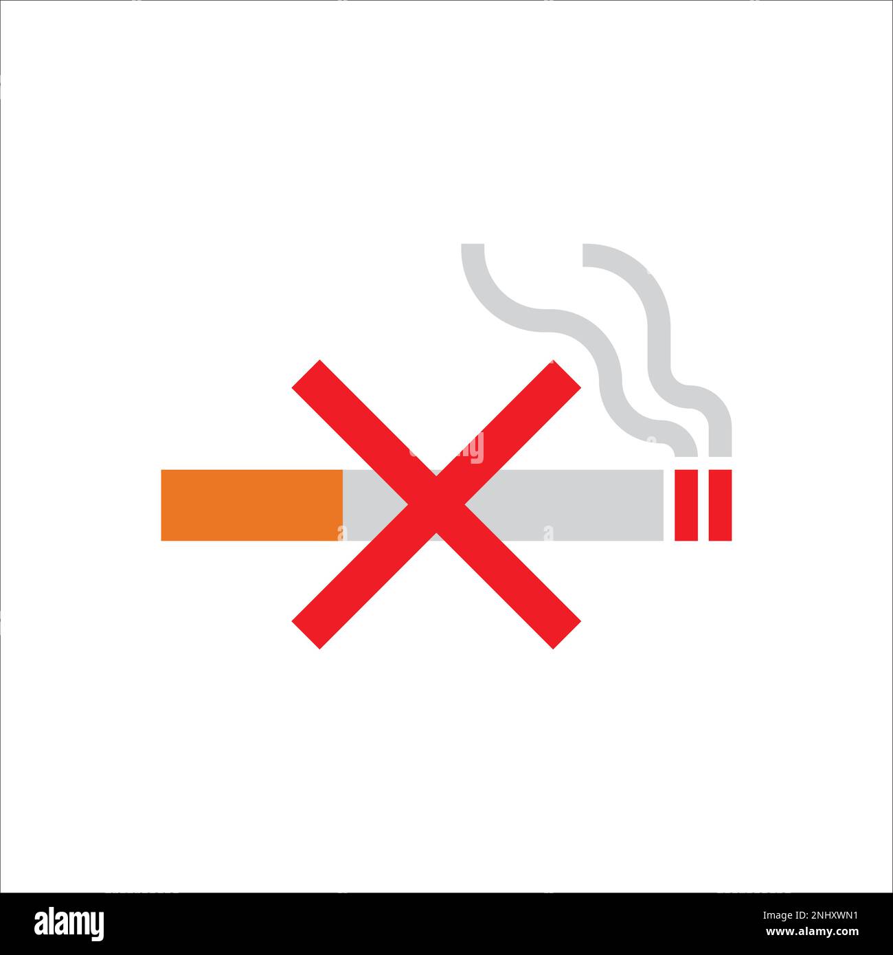 No Smoking sign icon. Cigarette symbol icon. Smoking design element ...