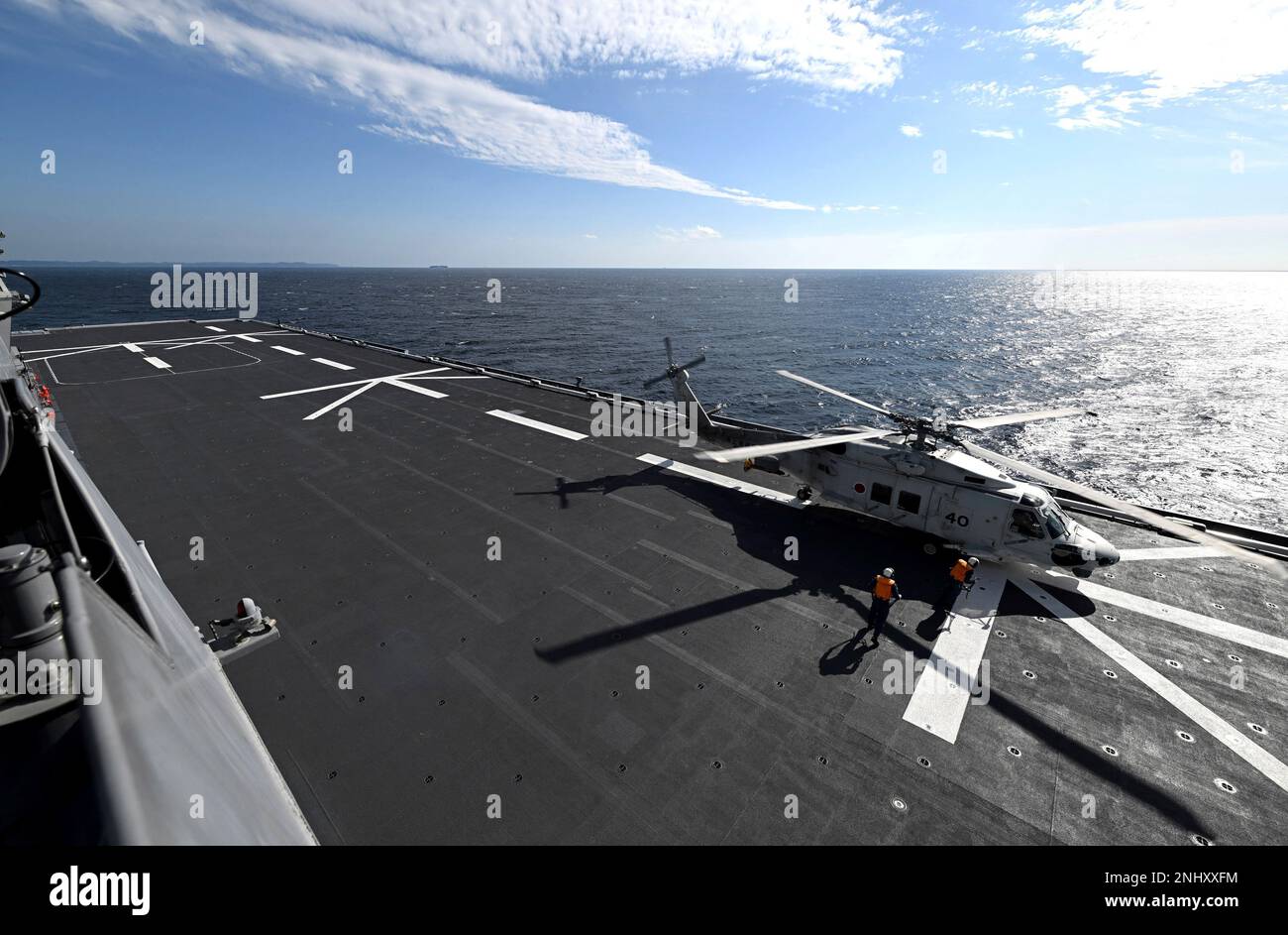 Japanese Maritime Self-Defense Forces deploy its SH 60 K helicopter on ...