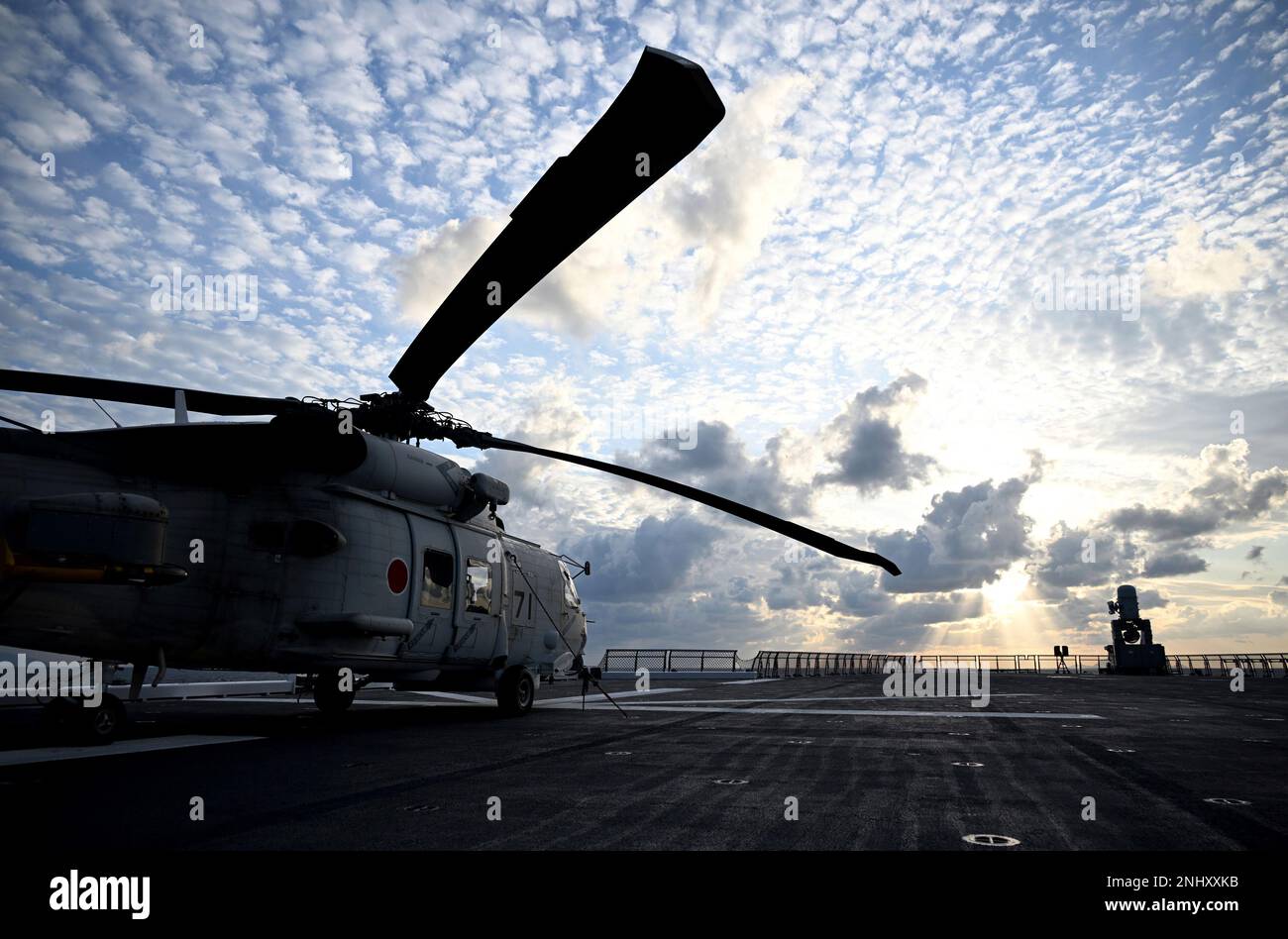 Japanese Maritime Self-Defense Forces deploy its SH 60 K helicopter on ...