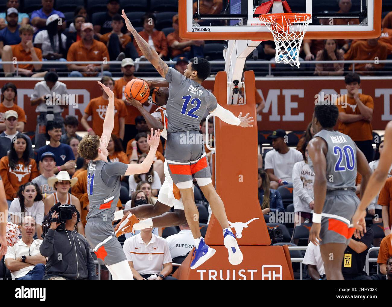 AUSTIN, TX - NOVEMBER 10: Houston Baptist Huskies forward Deshon ...