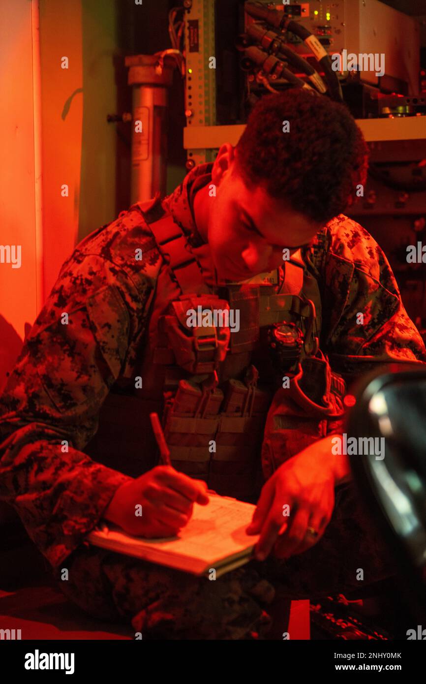 A U.S. Marine with 1st Air Naval Gunfire Liaison Company, 1 Marine ...
