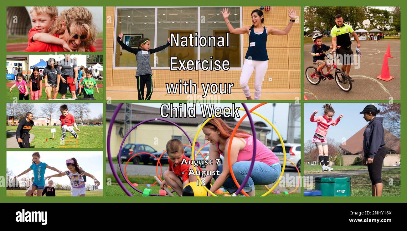 Exercise with your child week hi-res stock photography and images - Alamy