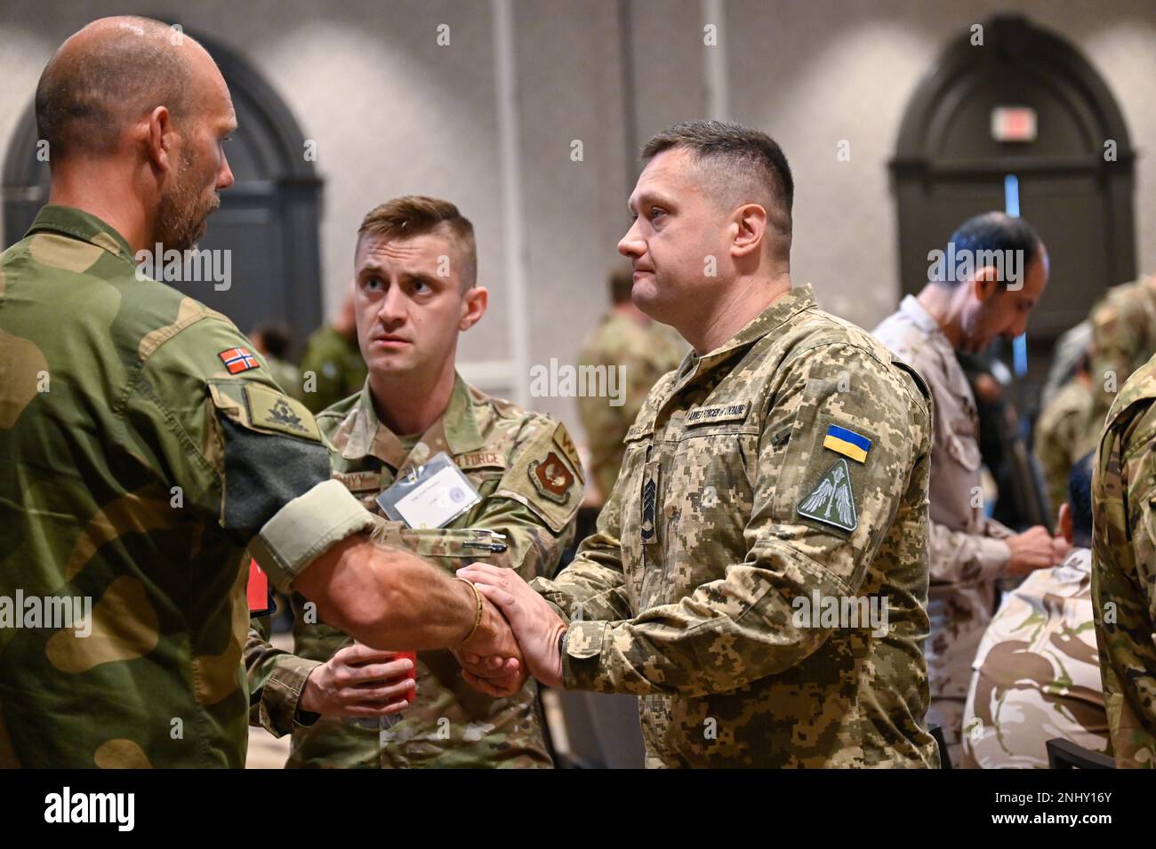 Chief Master Sgt. of the Ukrainian Air Force Kostiantyn Stanislavchuk ...