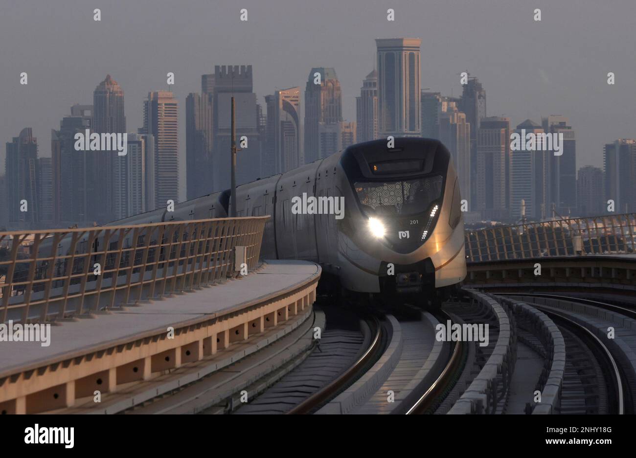 Doha Metro, which is the first underground in Qatar and which was built ...