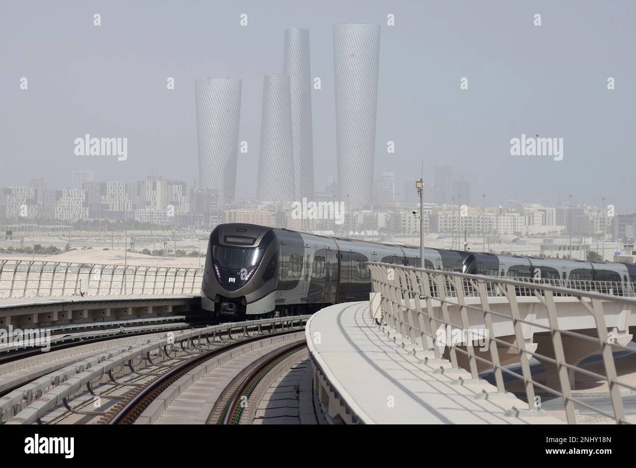 Doha Metro, which is the first underground in Qatar and which was built ...