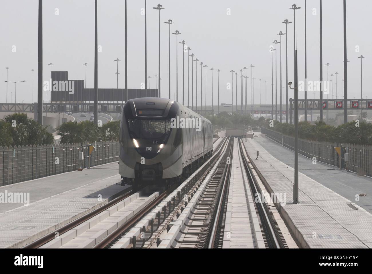 Doha Metro, which is the first underground in Qatar and which was built ...