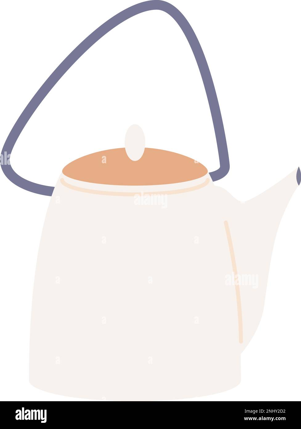 Enamel teapot Stock Vector Images - Alamy