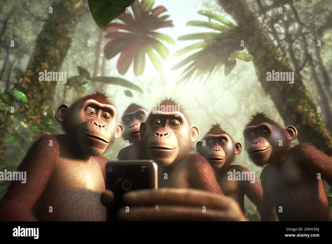 Macaque communication hi-res stock photography and images - Alamy