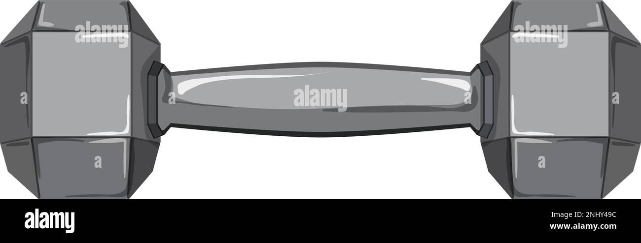 muscle dumbbell cartoon vector illustration color sign Stock Vector ...