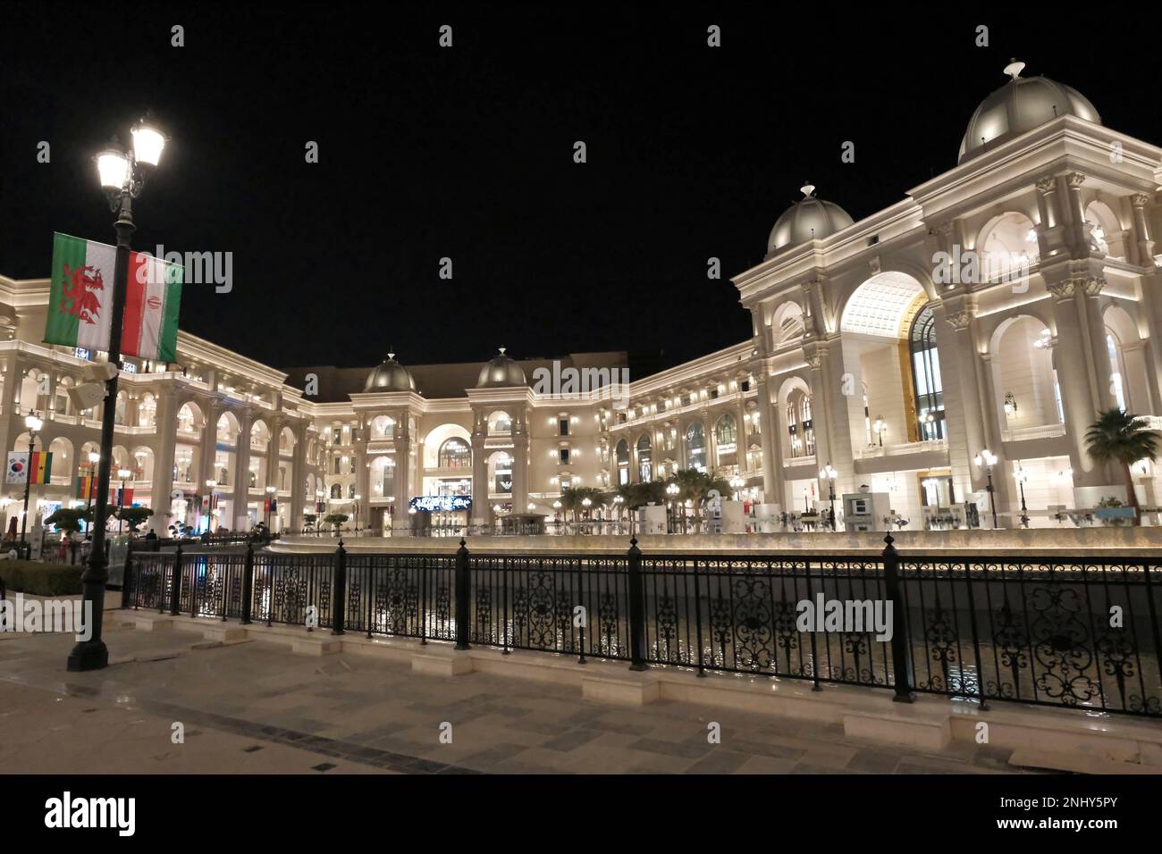 Place Vendôme Qatar is illuminated in Doha on Nov. 8, 2022. The ...