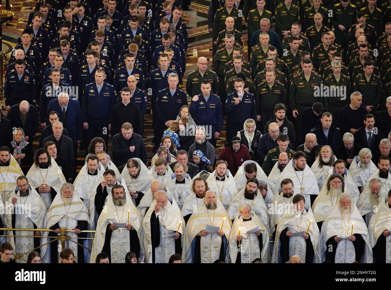 In this handout photo released by Russian Orthodox Church Press Service ...