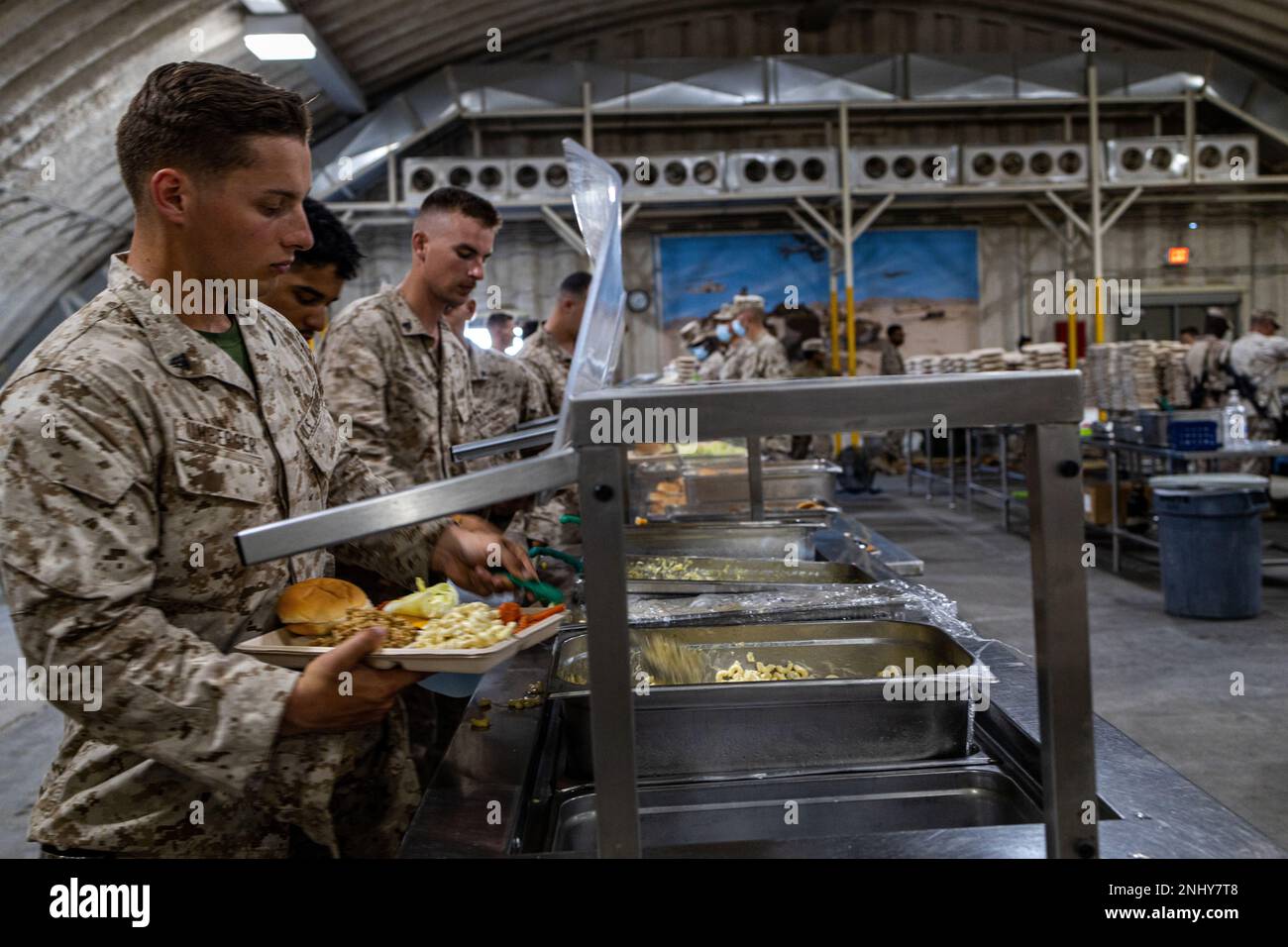 U.S. Marines with 2nd Battalion, 25th Marine Regiment, celebrate their ...