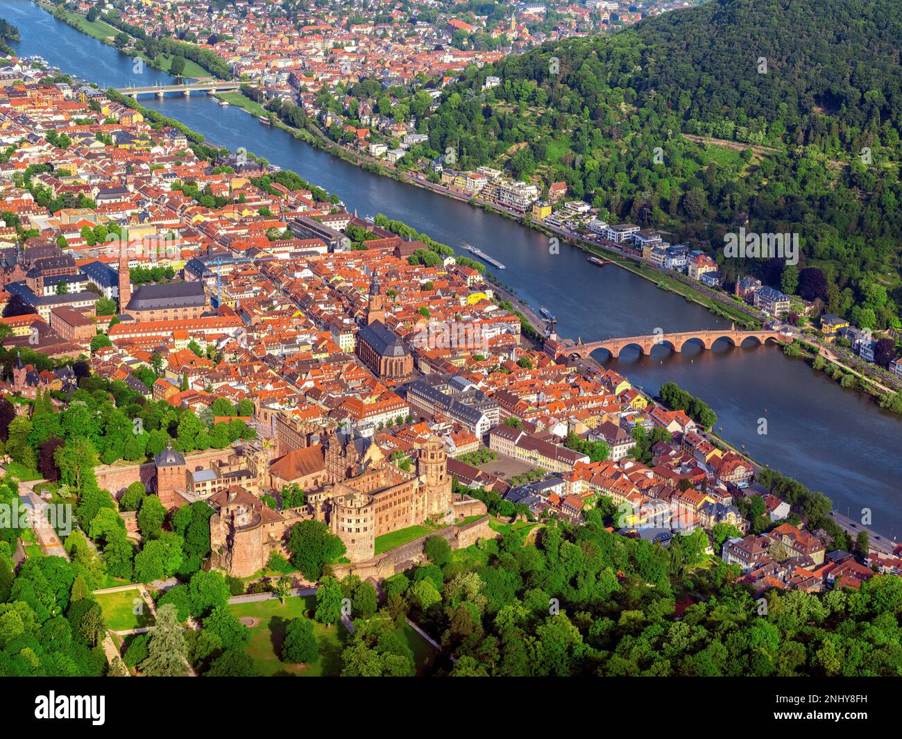 Heidelberg castle aerial hi-res stock photography and images - Alamy