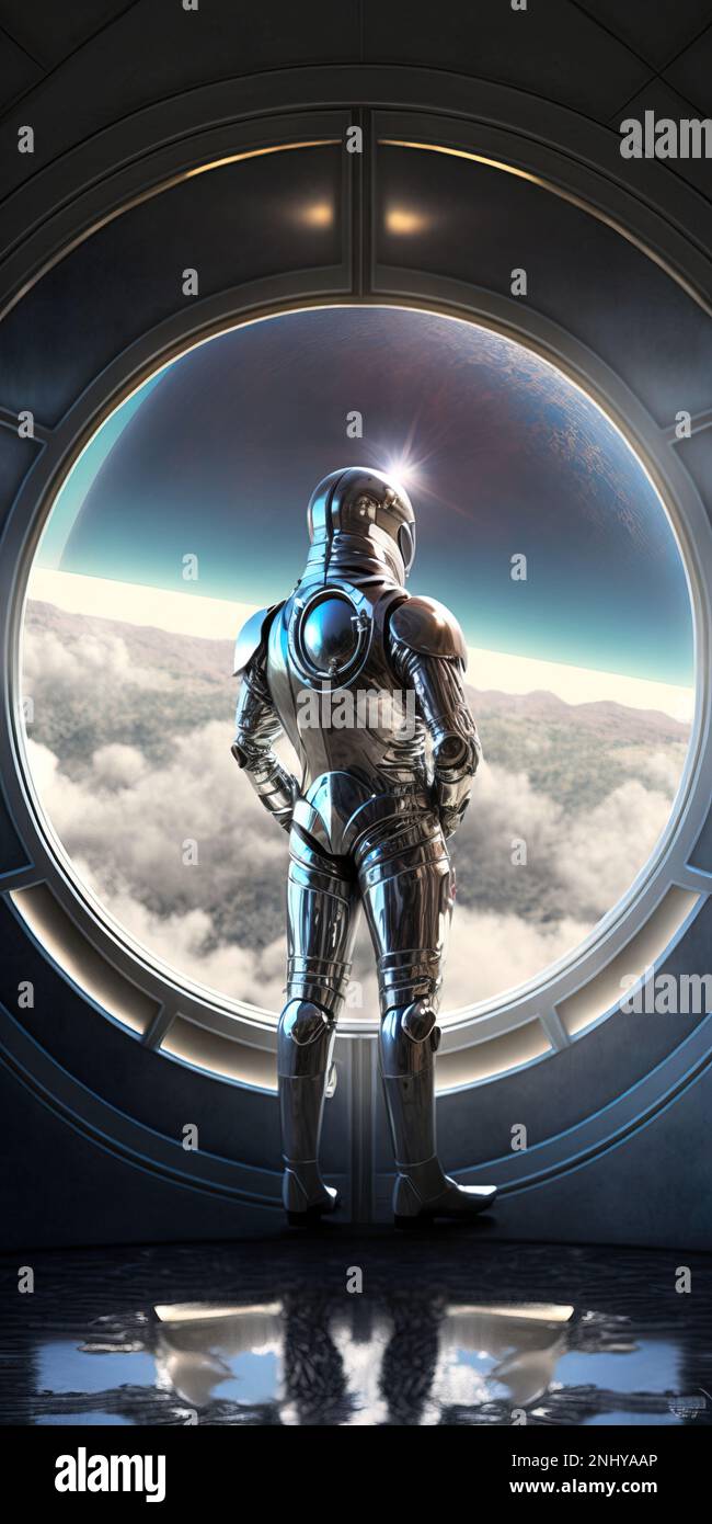 Men in space armor hi-res stock photography and images - Alamy