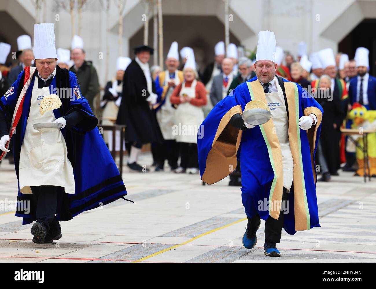The quirky Inter Livery Pancake Race hosted by the Worshipful Company ...