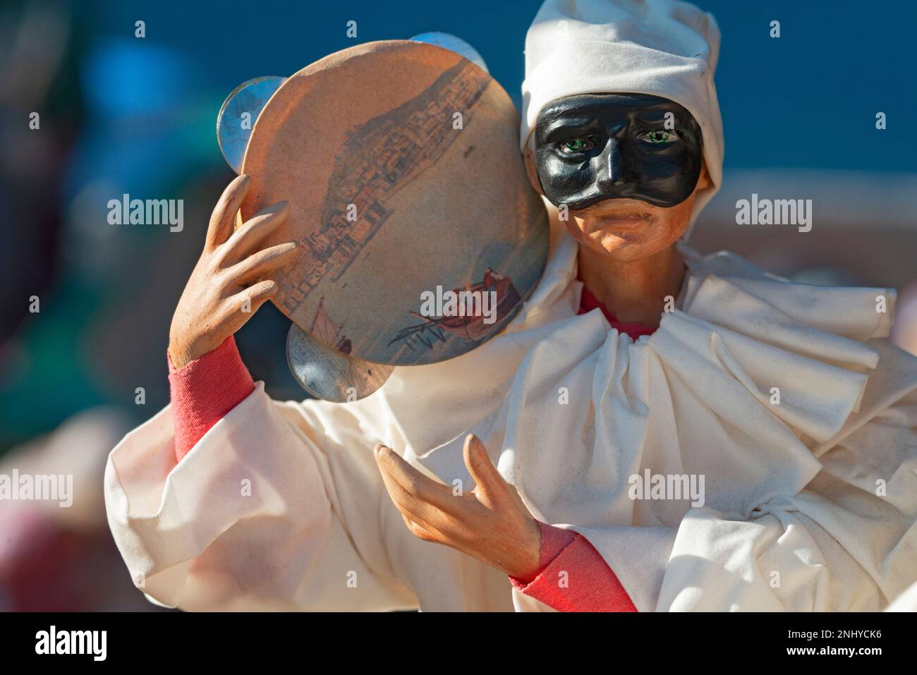 Pulcinella Traditional Neapolitan Mask Singing and Playing the ...