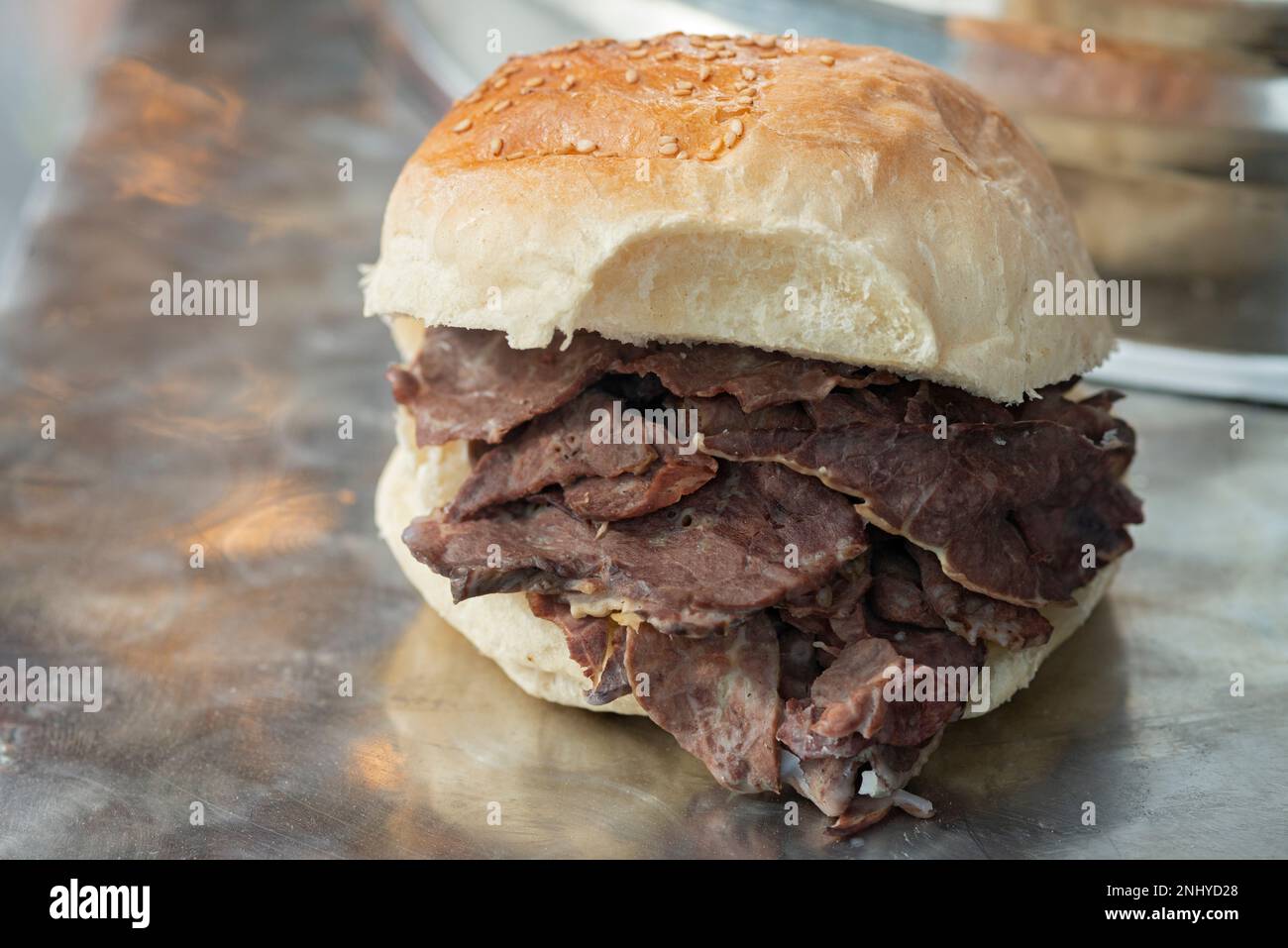 Italy, Sicily, Street Food, Pani Ca' Meusa, Bread with Spleen and Lung ...