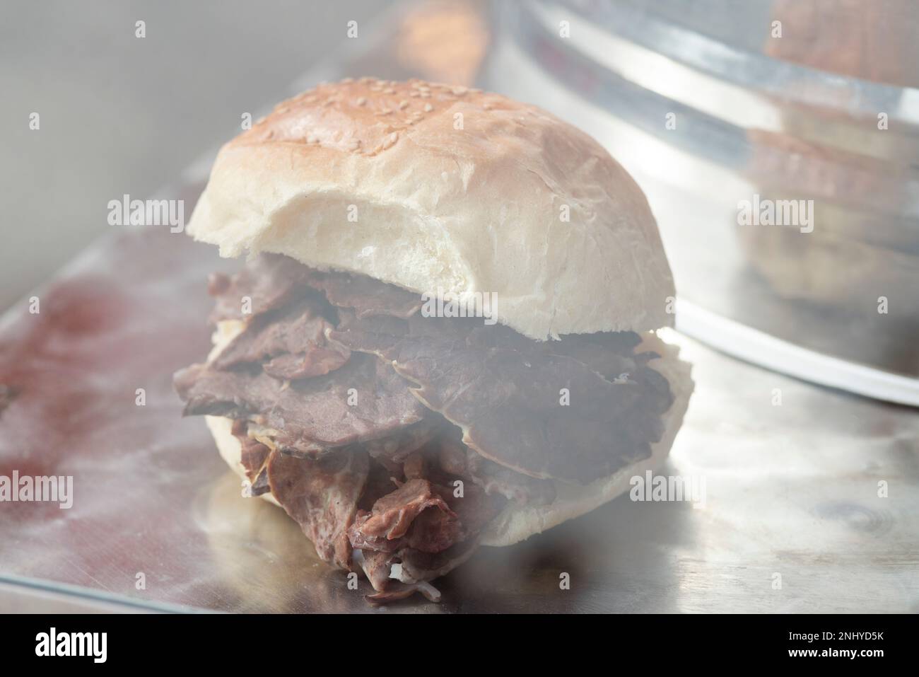 Italy, Sicily, Street Food, Pani Ca' Meusa, Bread with Spleen and Lung ...