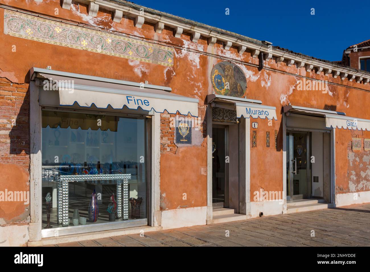 Fine Murano Glass building at Murano, Venice, Italy in February Stock ...
