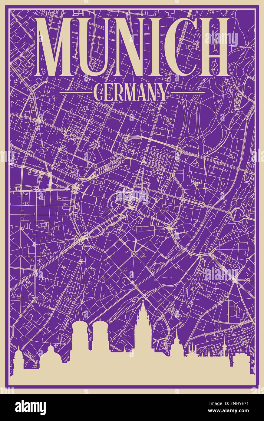 Munich downtown Stock Vector Images - Alamy