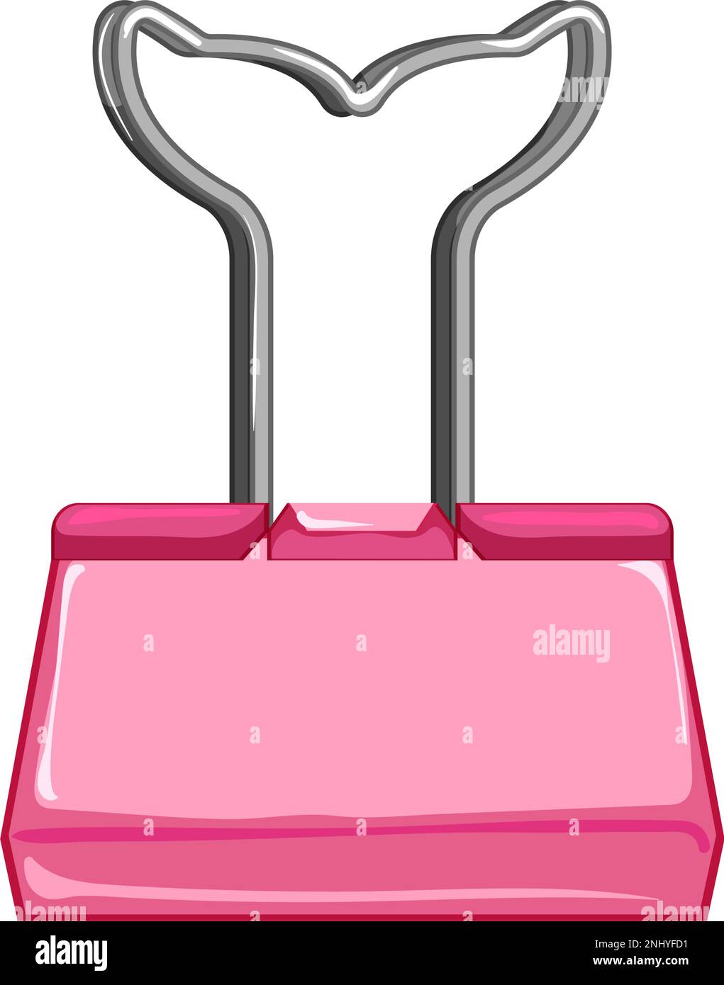 business binder clip cartoon vector illustration color Stock Vector ...