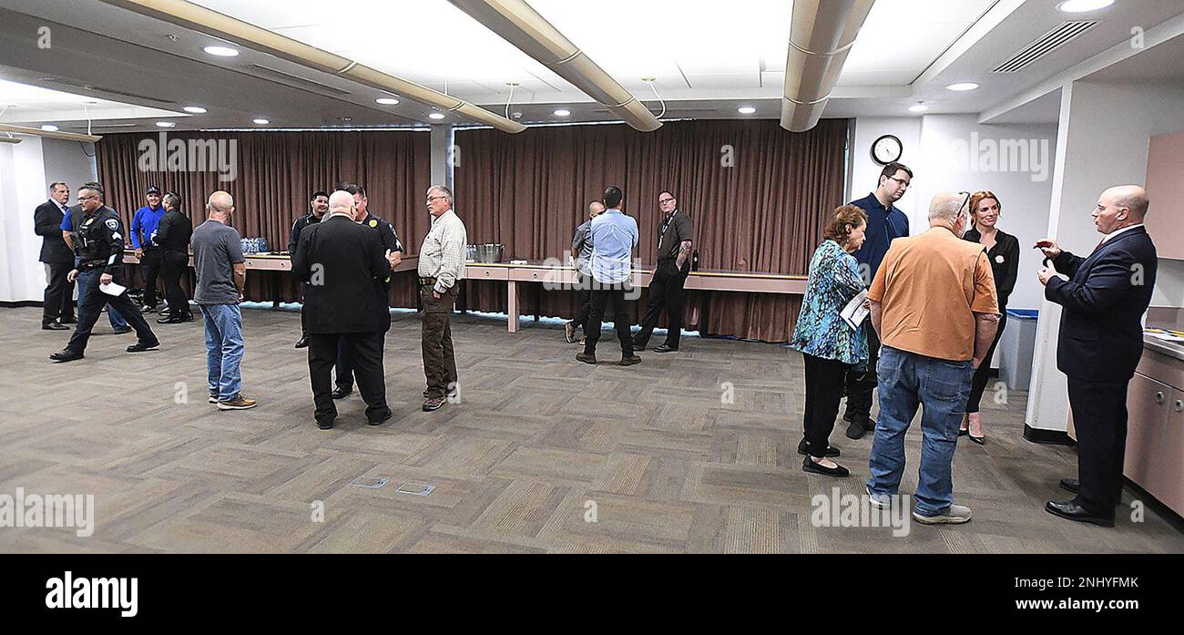 Thomas Garrity, far left, commander of Prince William County Virginia ...