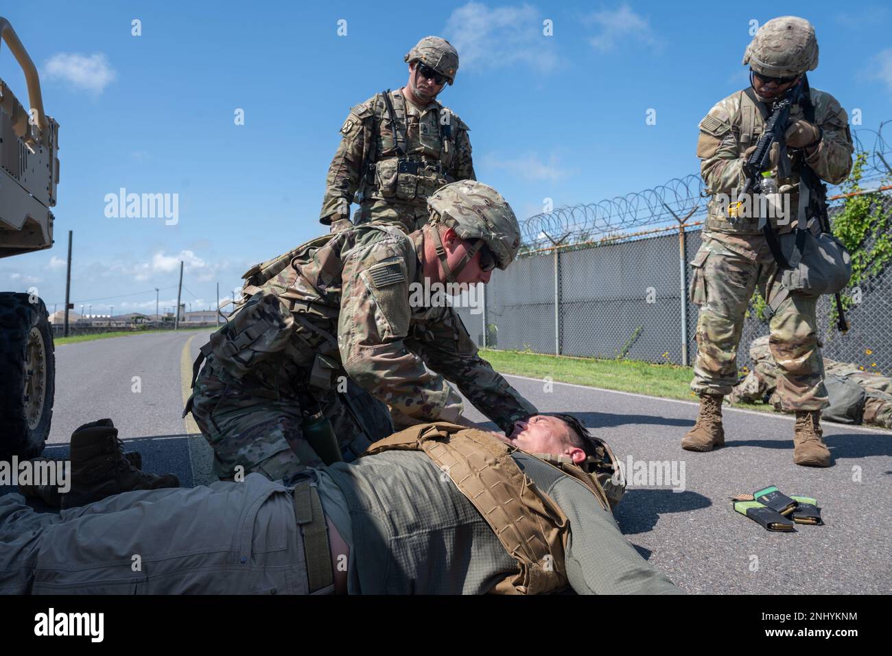 U.S. Army Private First Class William Collins (left) 2-1 Air Defense ...