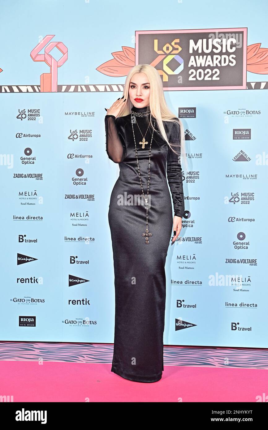Ava Max at the Los40 Music Awards 2022 gala on November 4, 2022 in ...
