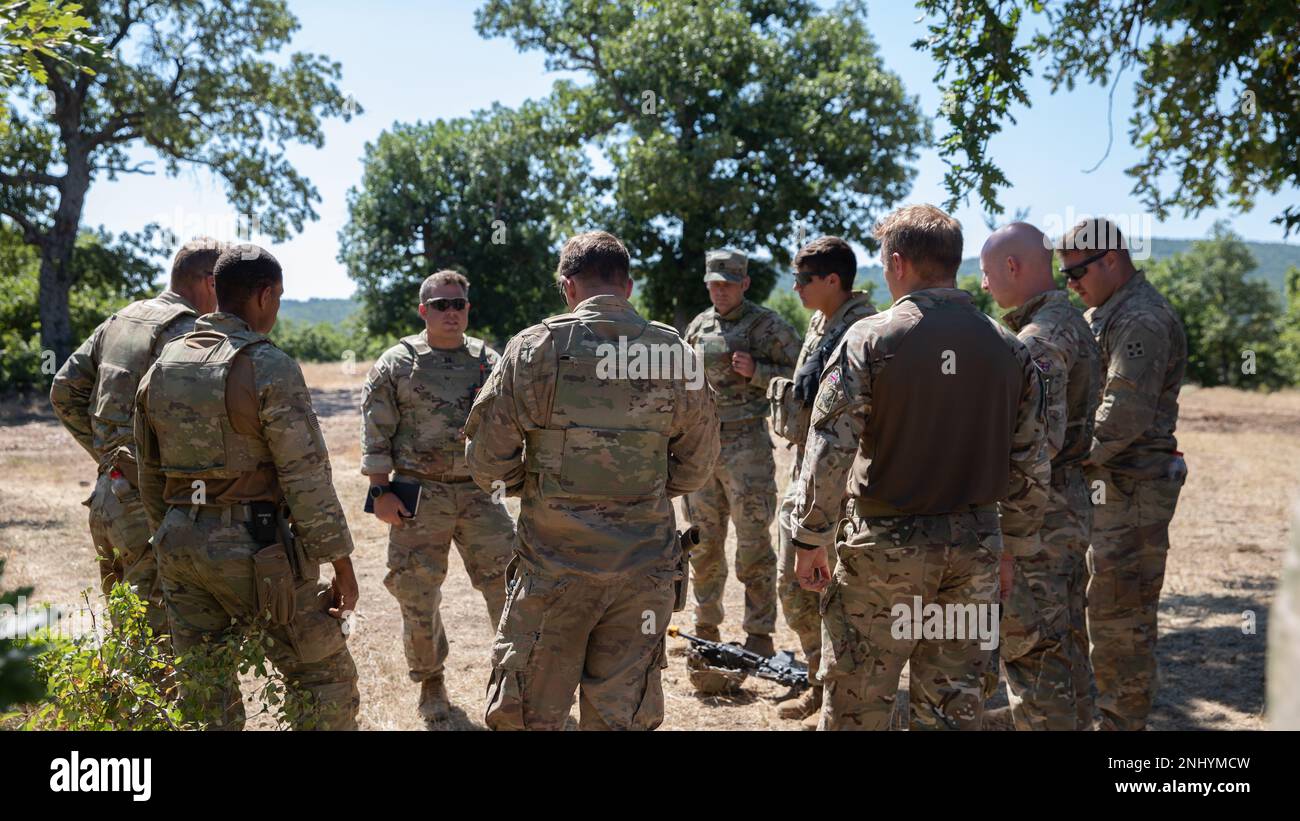 U.S. Army Capt. Luke Cox, commander of Bravo Company, 1st Battalion ...
