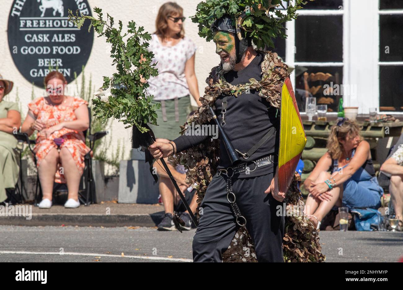 The Green Man a Rendham Mummers character celebrating the summer ...