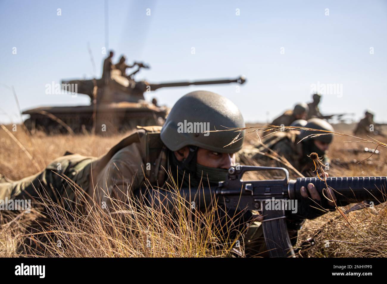 A Brazilian Marine with 3rd Marine Infantry Battalion, Brazilian Marine ...