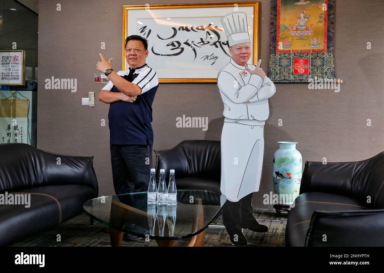 Ricky Kok, founder and executive chairman of Chang Cheng Group, posing ...