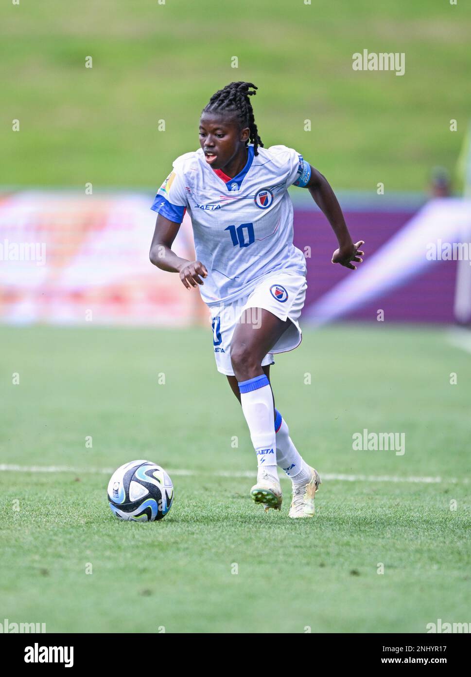 Auckland, New Zealand. 22nd Feb, 2023. Nerilia Mondesir of Haiti ...