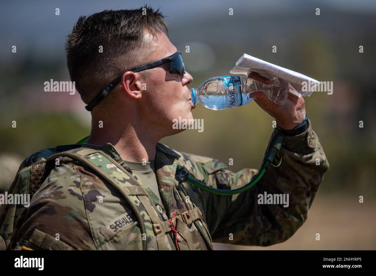After finishing the CIOR 2022 orienteering course, Army Reserve Cpl ...