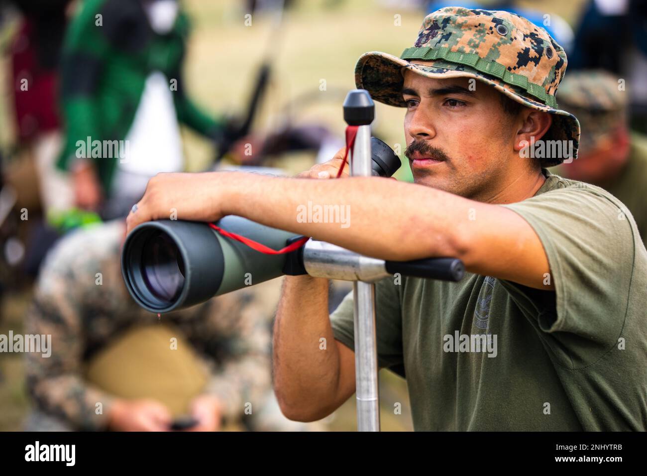 U.S. Marine Corps Sgt. Richard Castro, with the Marine Corps Shooting ...