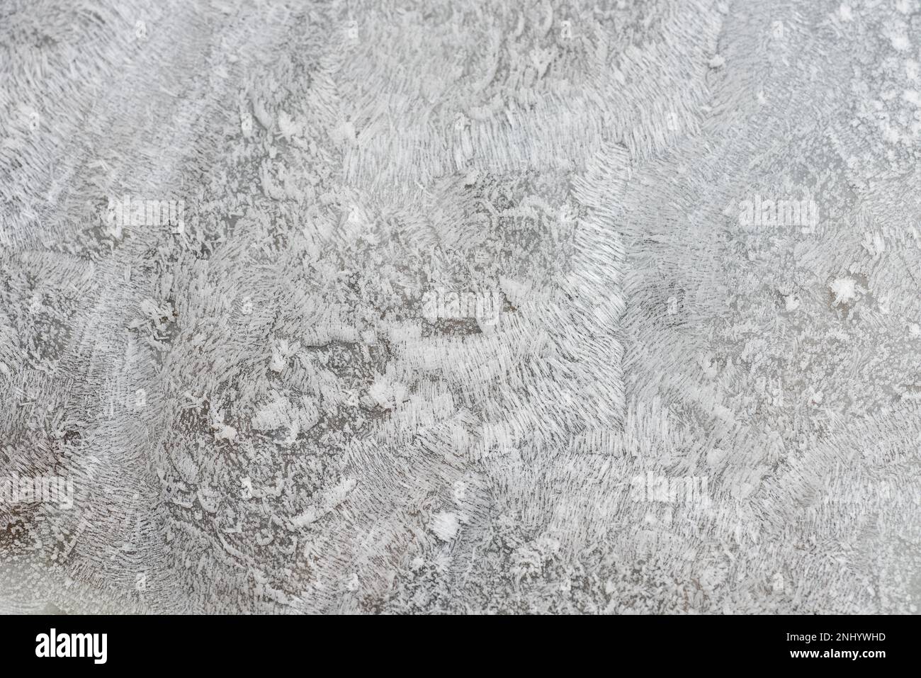 Harsh freezing hoar fog moisture makes water droplets turn directly ...