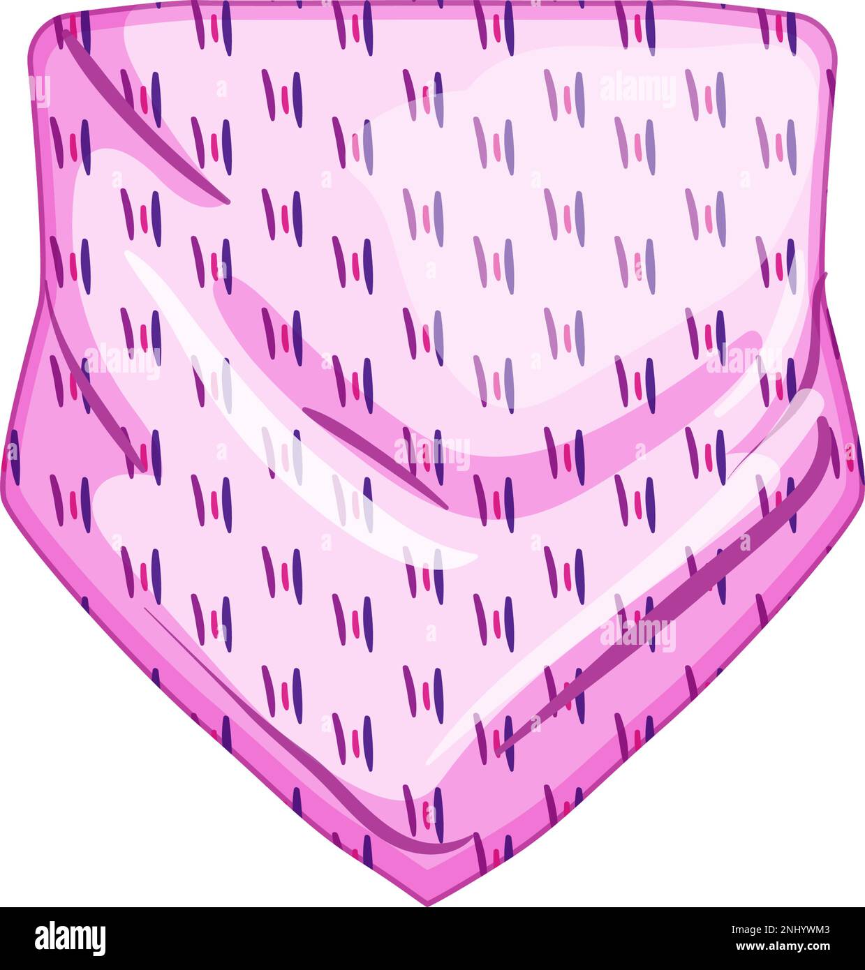 infant bib cartoon vector illustration color sign Stock Vector Image ...